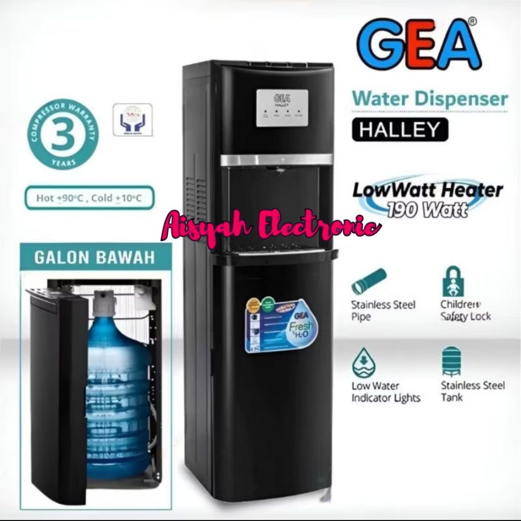 Jual DISPENSER GEA HALLEY GALON BAWAH GARANSI RESMI | Shopee Indonesia