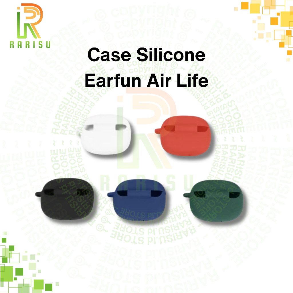 Jual Case Earfun Air Life Casing Cover Silicone Protective + Carabiner ...
