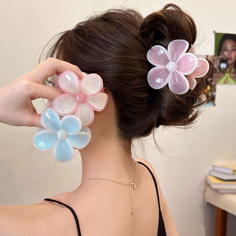 Jual New Jepit Rambut Bunga Kamboja Wanita Elegan Versi Baru Colorful ...