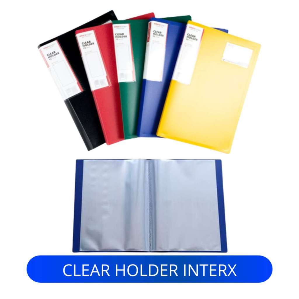 Jual Clear Holder InterX Map Plastik Document Keeper Folio 20-40-60 ...