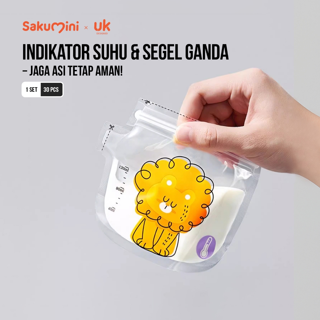 Jual Sakumini Disposable Breastmilk Storage Bag Kantong Asi Susu Bayi ...