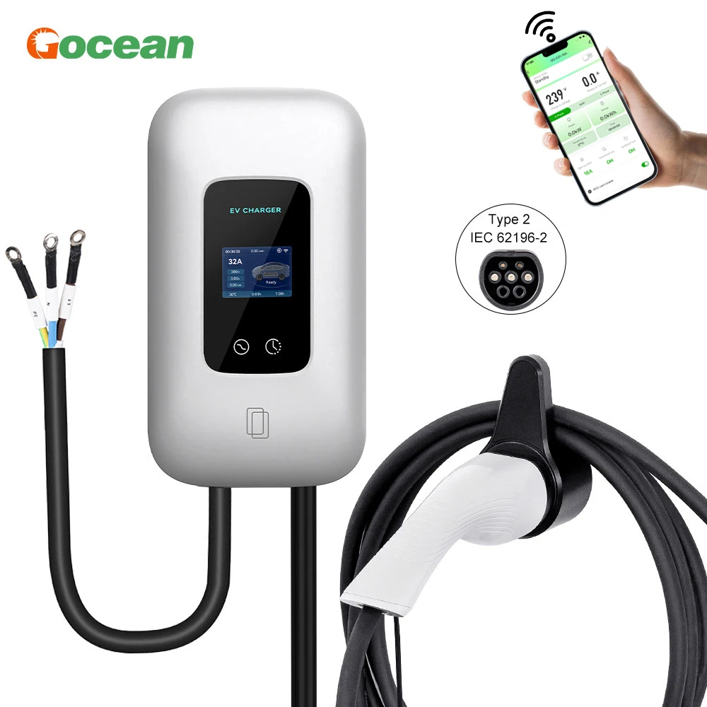 Jual Charging Pile EV Wall Charger Mobil Listrik Gocean 7kW 11kW 22kW ...