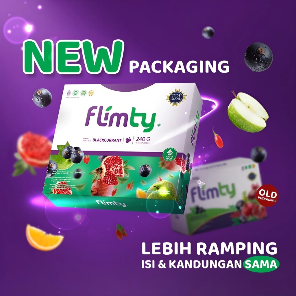 Jual FLIMTY FIBER ORIGINAL 100% 1 BOX 16 SACHET | Shopee Indonesia