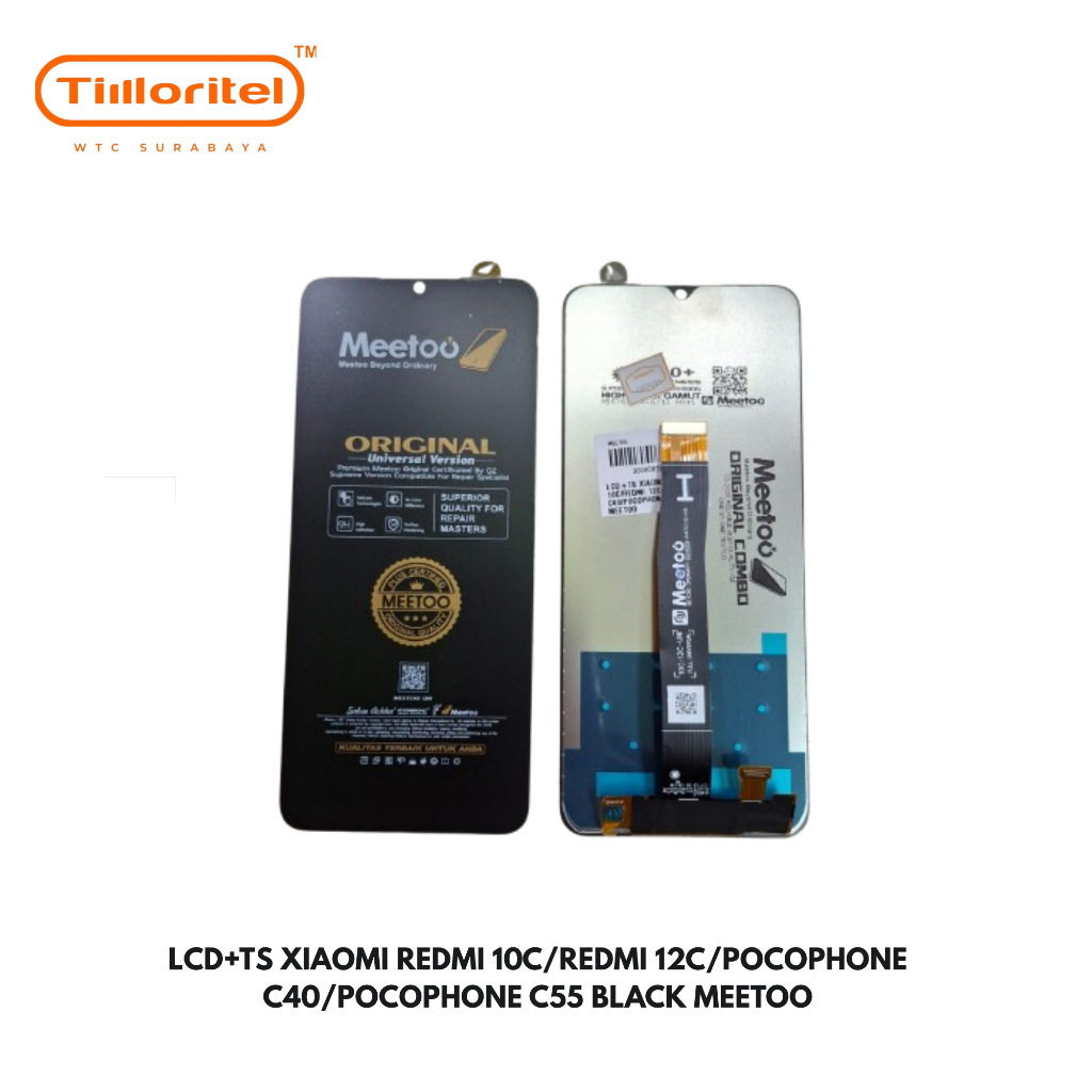 Jual Lcd Redmi 10C/Redmi 12C/Poco C40/Poco C55 Black Fullset ...