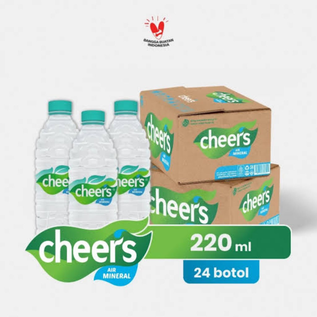 Jual 1 Dus Air Mineral Cheers Kemasan Botol 220mL (Isi 24) | Shopee ...