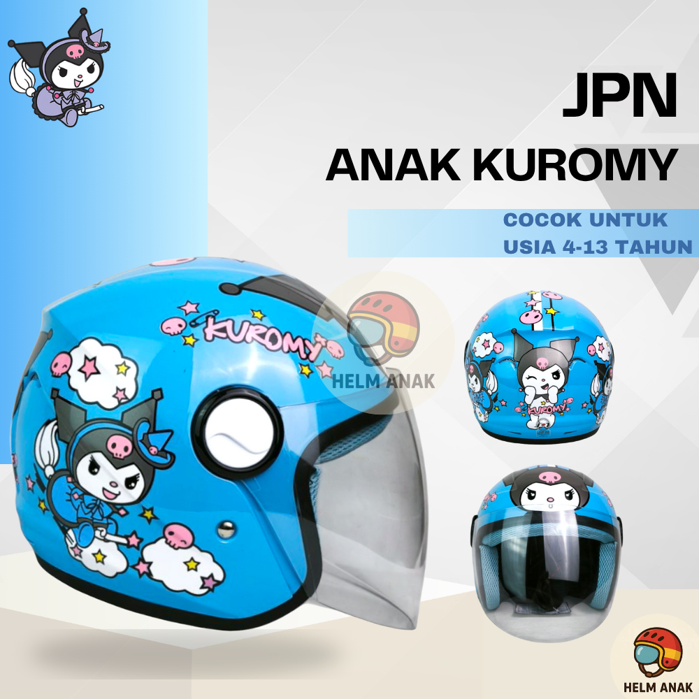 Jual HELM ANAK MOTIF KUROMY | MEREK JPN ORIGINAL SNI |UNTUK USIA 4 - 10 ...