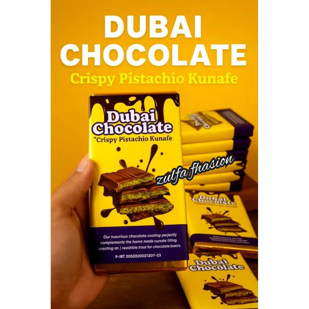 Jual Coklat Dubai Pistachio Kunafa/Chocolate Dubai Pistachio Kunafe ...