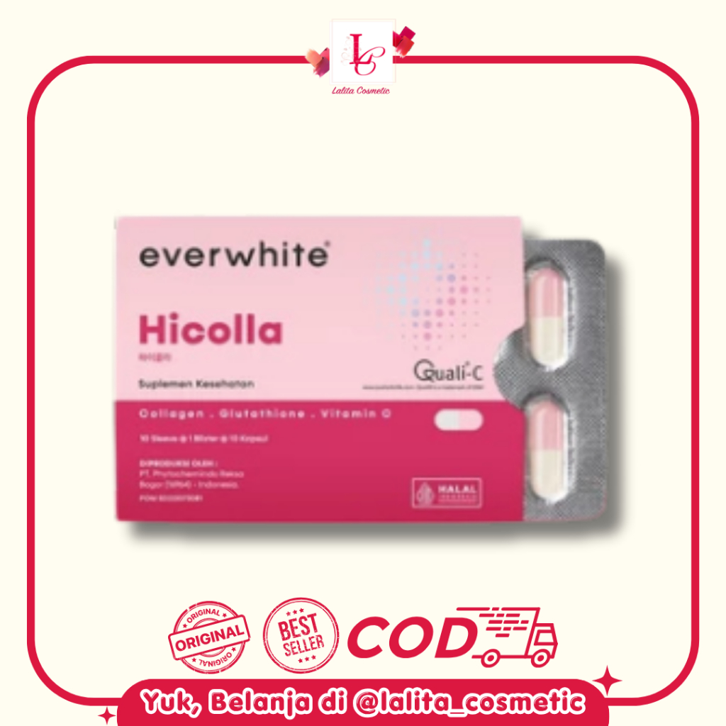 Jual Everwhite Hicolla Kapsul Minuman Kolagen Pencerah Kulit - Collagen Drink | Shopee Indonesia