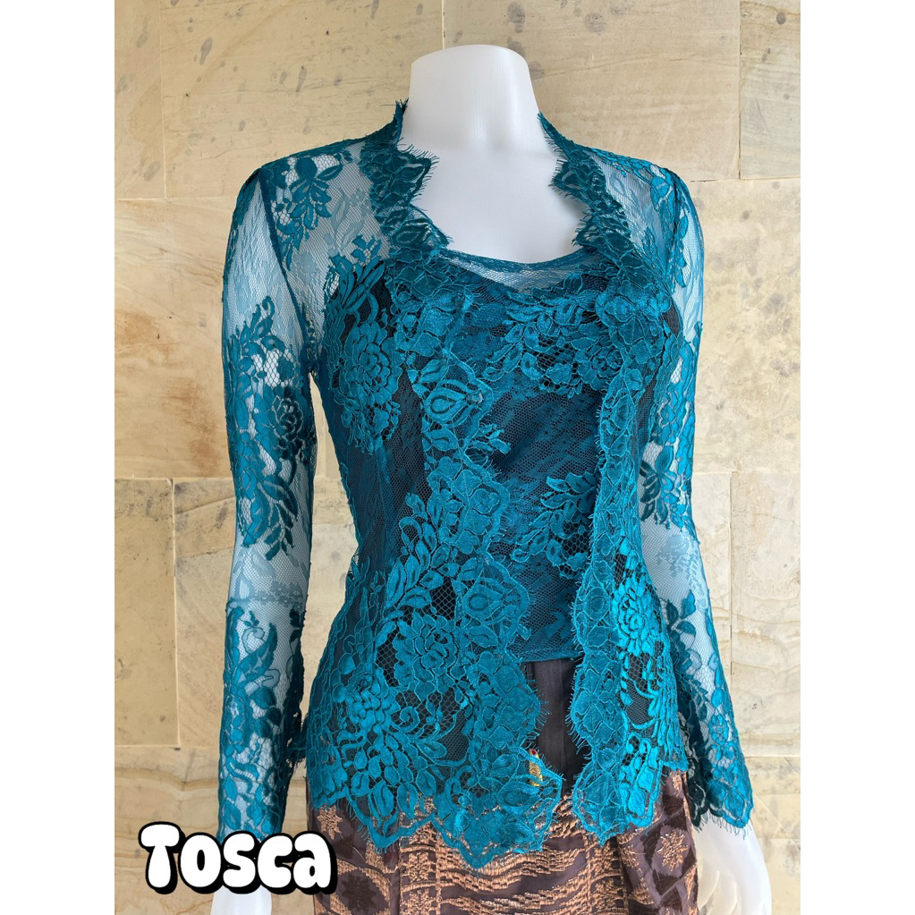 Jual Kebaya Brokat Motif Bunga Ceplok Yasmin | Shopee Indonesia
