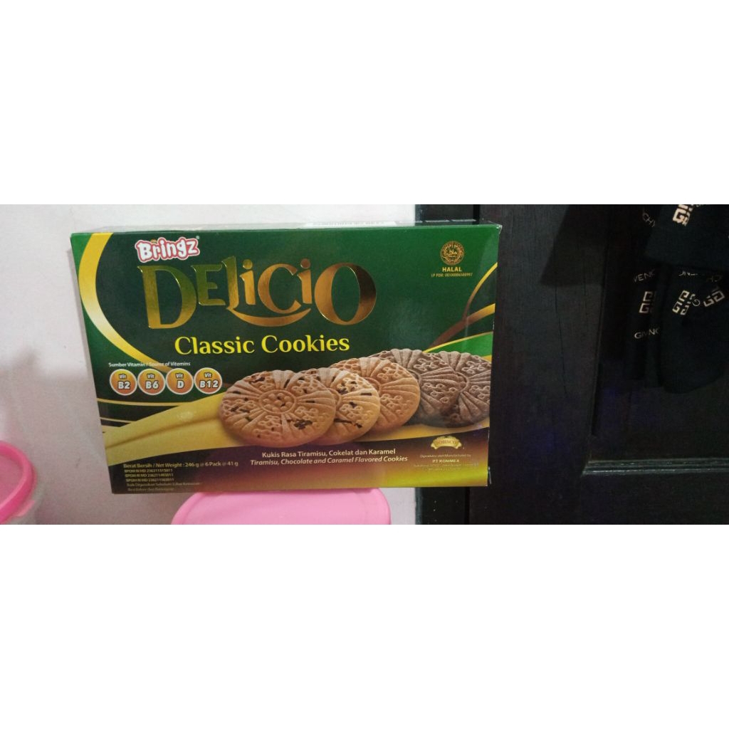Jual delicio classic cookies 246gr isi 6 pack | Shopee Indonesia