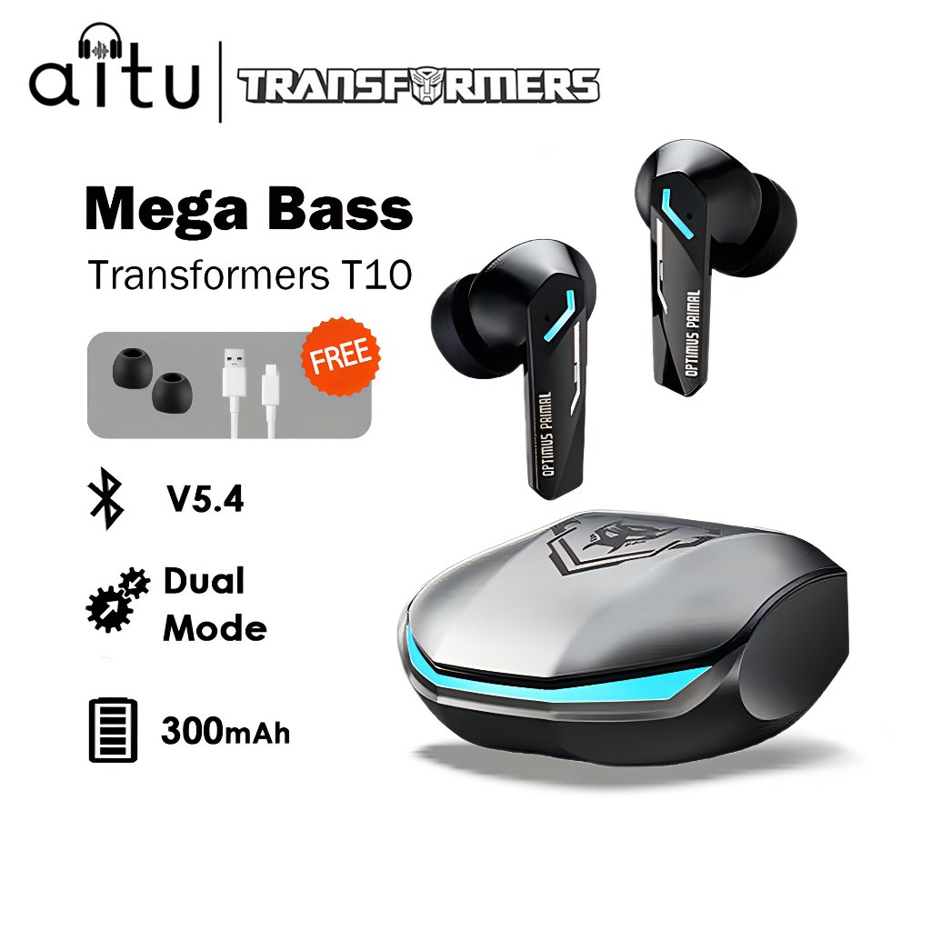 Jual Aitu X Transformers True Wireless Bluetooth T10 Earphone Bluetooth ...