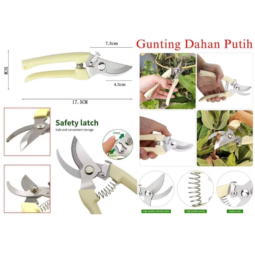 Jual Gunting Dahan Ranting Bunga Tanaman Gunting Alat Berkebun Pruning ...