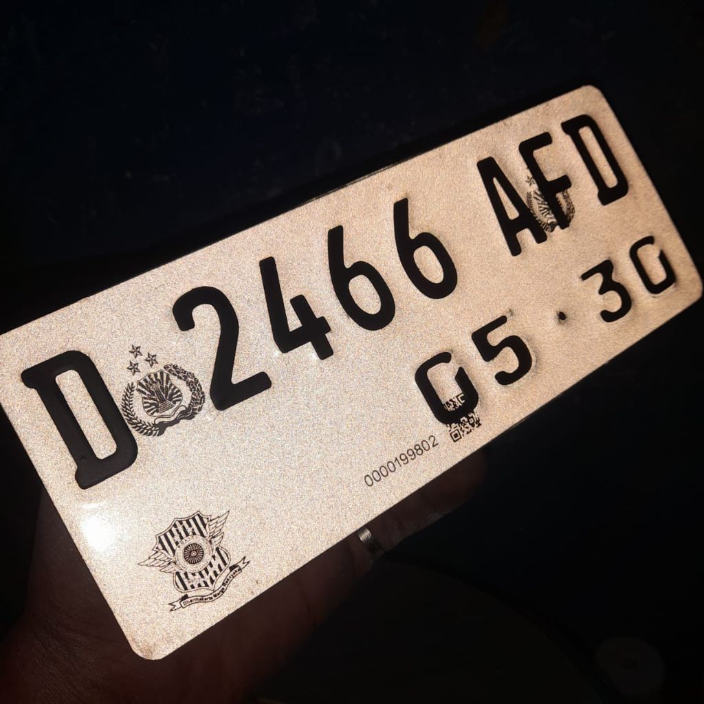Jual cetak plat reflektivee barcode motor harga satuan baud tanam ...