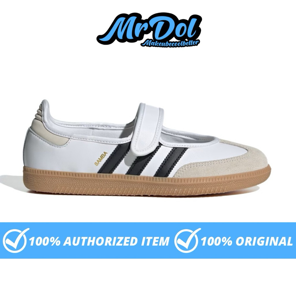 Jual Adidas Samba Mary Jane White Black Gun (JR1402) | Shopee Indonesia