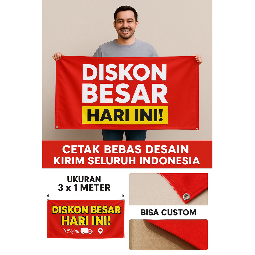 Jual Spanduk Jualan Custom Free Design | Cetak Backdrop Ulang Tahun ...
