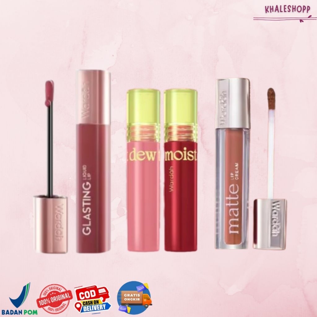 Jual [LIP WARDAH SERIES] Wardah Moist Dew Tint / Wardah Glasting Liquid ...