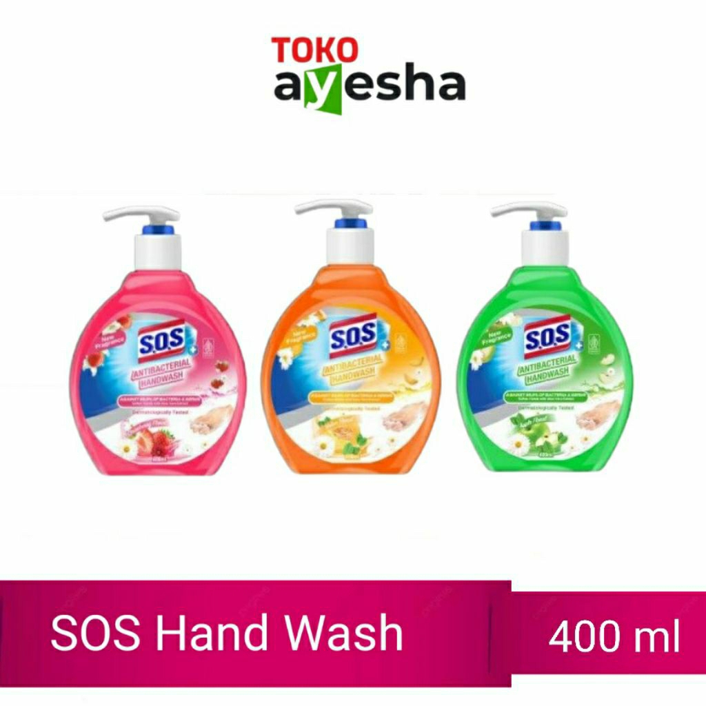 Jual SOS Sabun Cuci Tangan Botol 400 ml | Shopee Indonesia