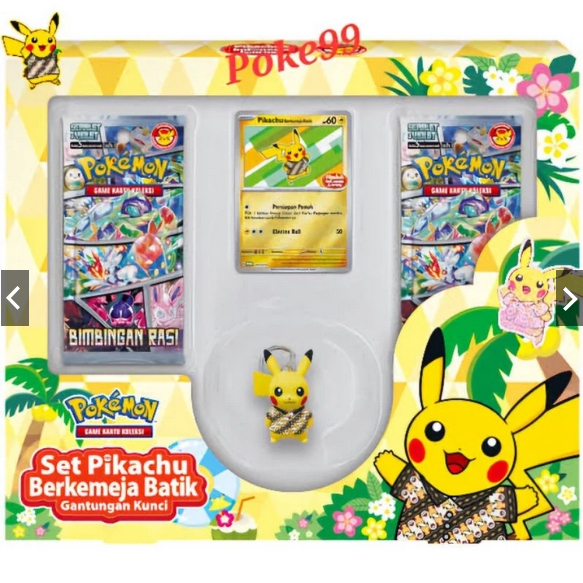 Jual PROMO ORI! Set Pikachu Berkemeja Batik pokemon Indonesia | Shopee Indonesia