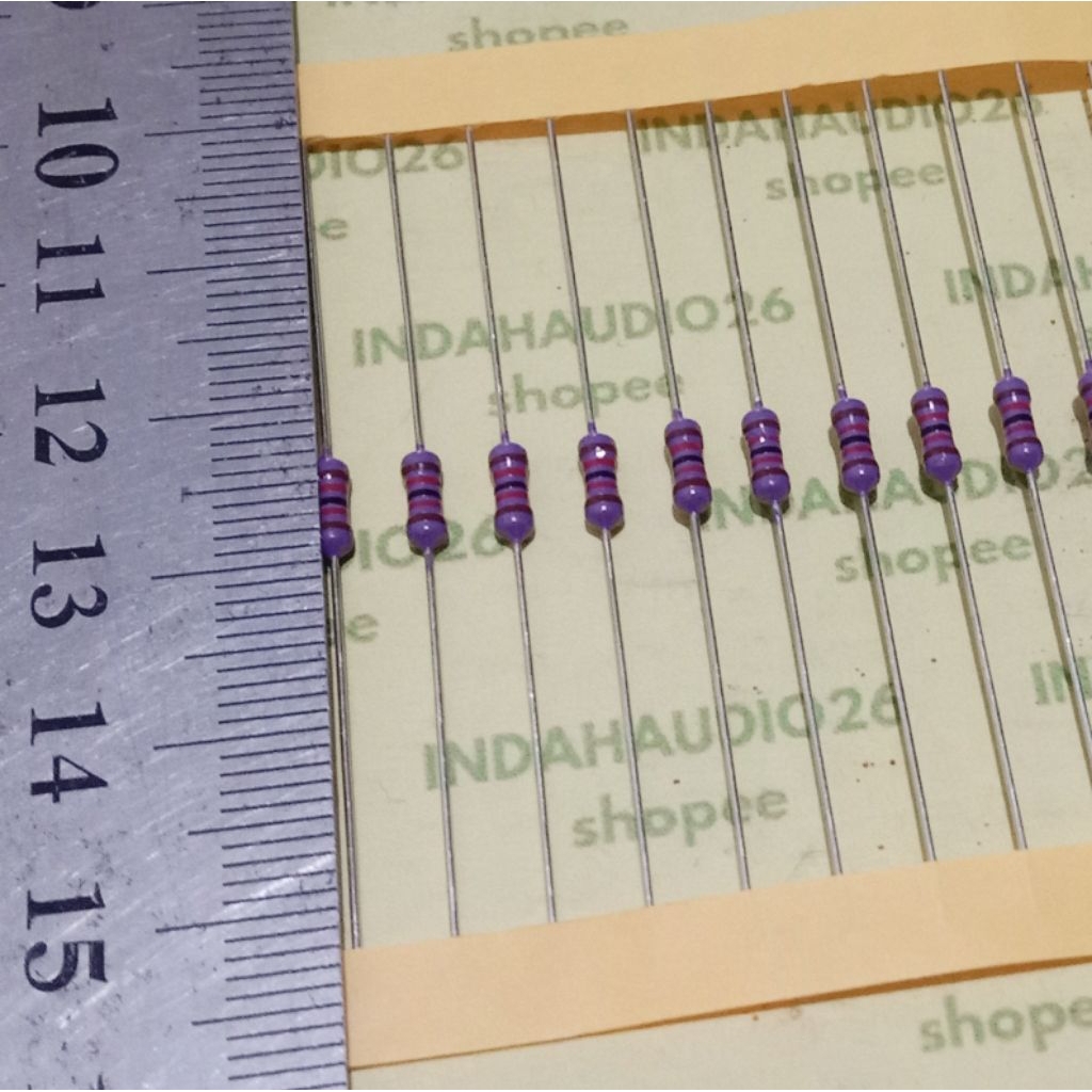 Jual UNGU 12K 1/4W 1% kaki tembaga resistor 12 k 1/4 watt 12 kilo ohm 1 ...