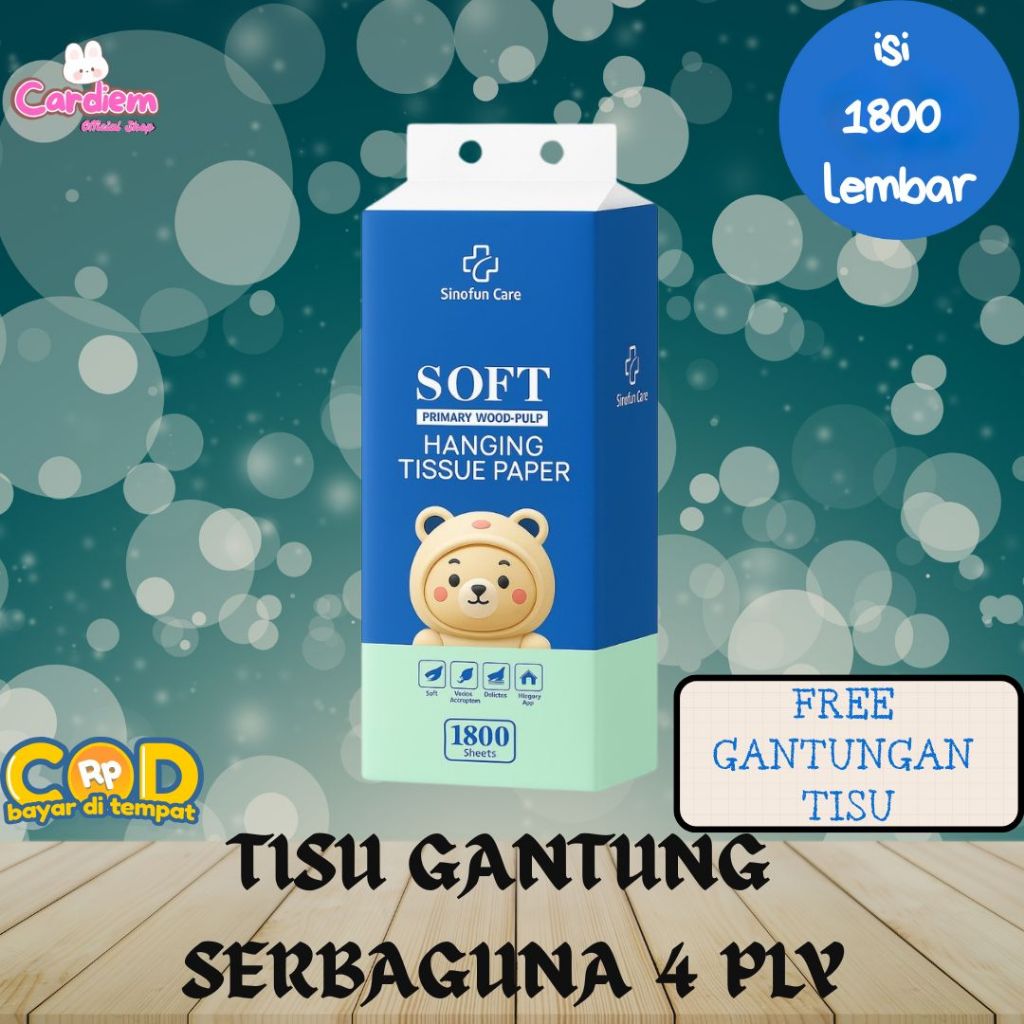 Jual Hanging Tissue 1800 Lembar Tisu Gantung Serbaguna 4 Ply Premium ...