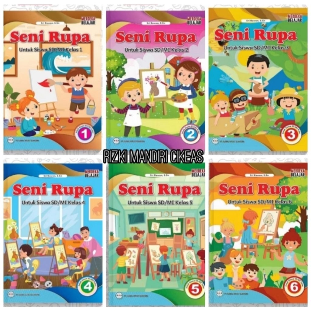 Jual Harga satuan buku teks siswa seni rupa kurikulum merdeka untuk SD/mi kelas 1-6 penerbit Gos ...