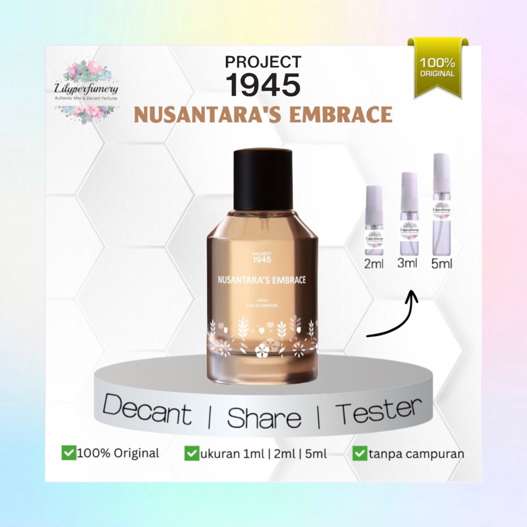 Jual Decant / Share PROJECT 1945 NUSANTARA’S EMBRACE EDP 1 ml | 2 ml ...
