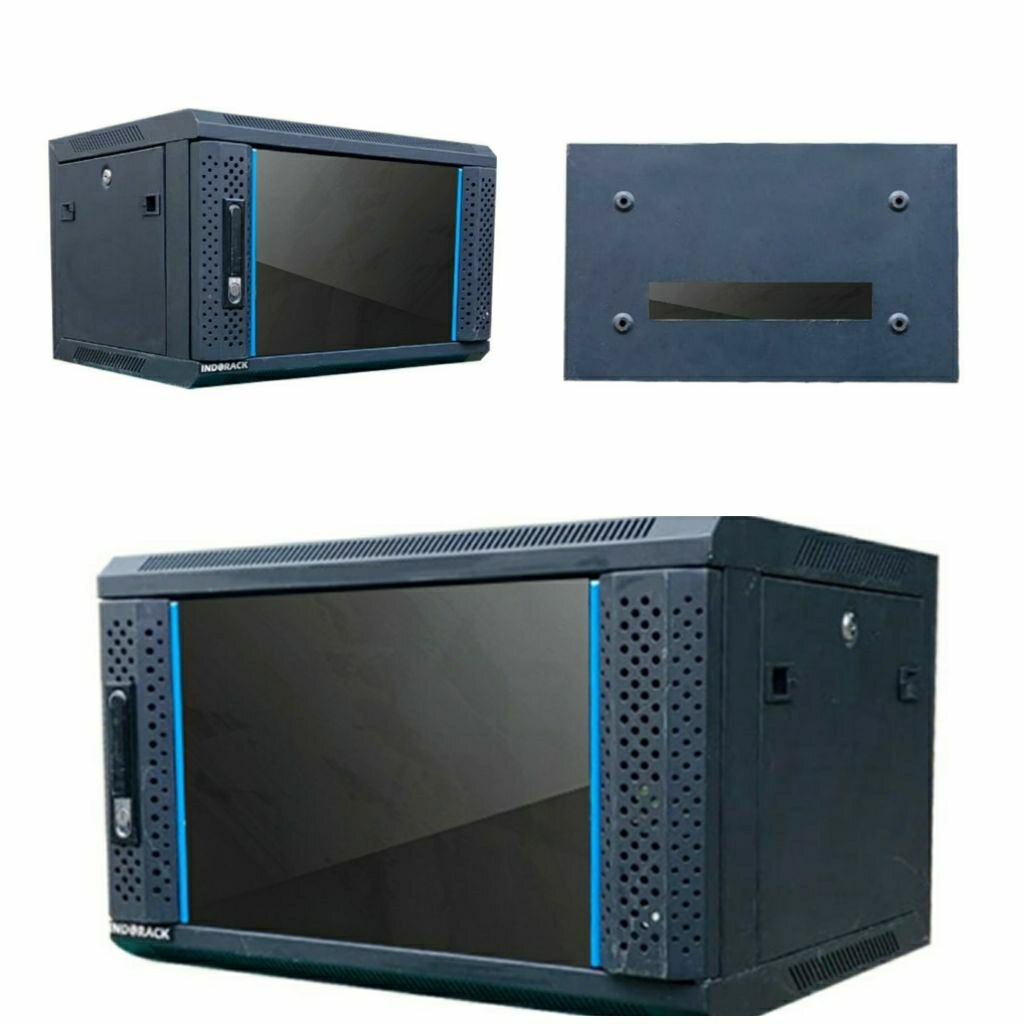 Jual Indorack Wallmount Rack 6U Single Door WR5004S | Shopee Indonesia
