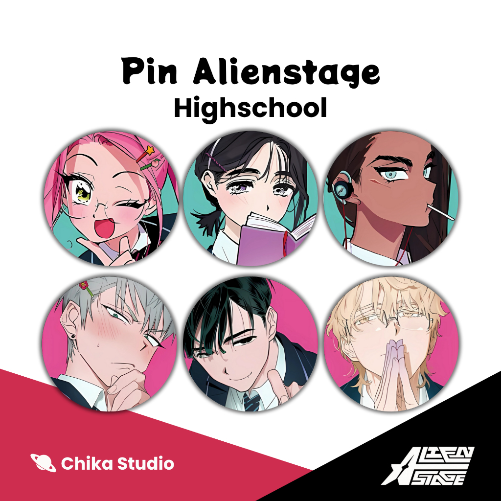 Jual [Alien Stage Fan Merchandise] Pin Button Peniti Alien Stage ...
