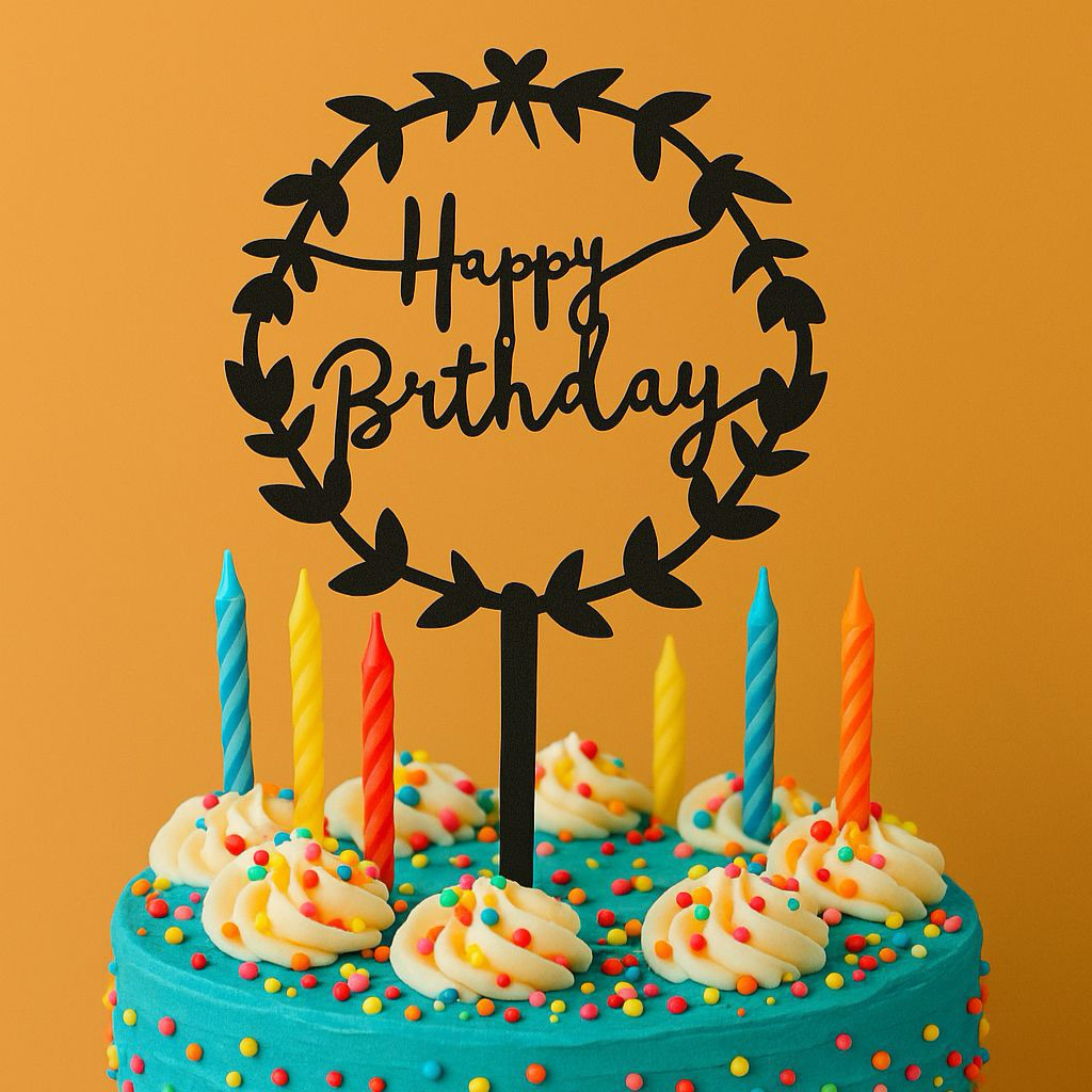 Jual Topper Ultah Happy Birthday Akrilik 10pcs T723 | Shopee Indonesia