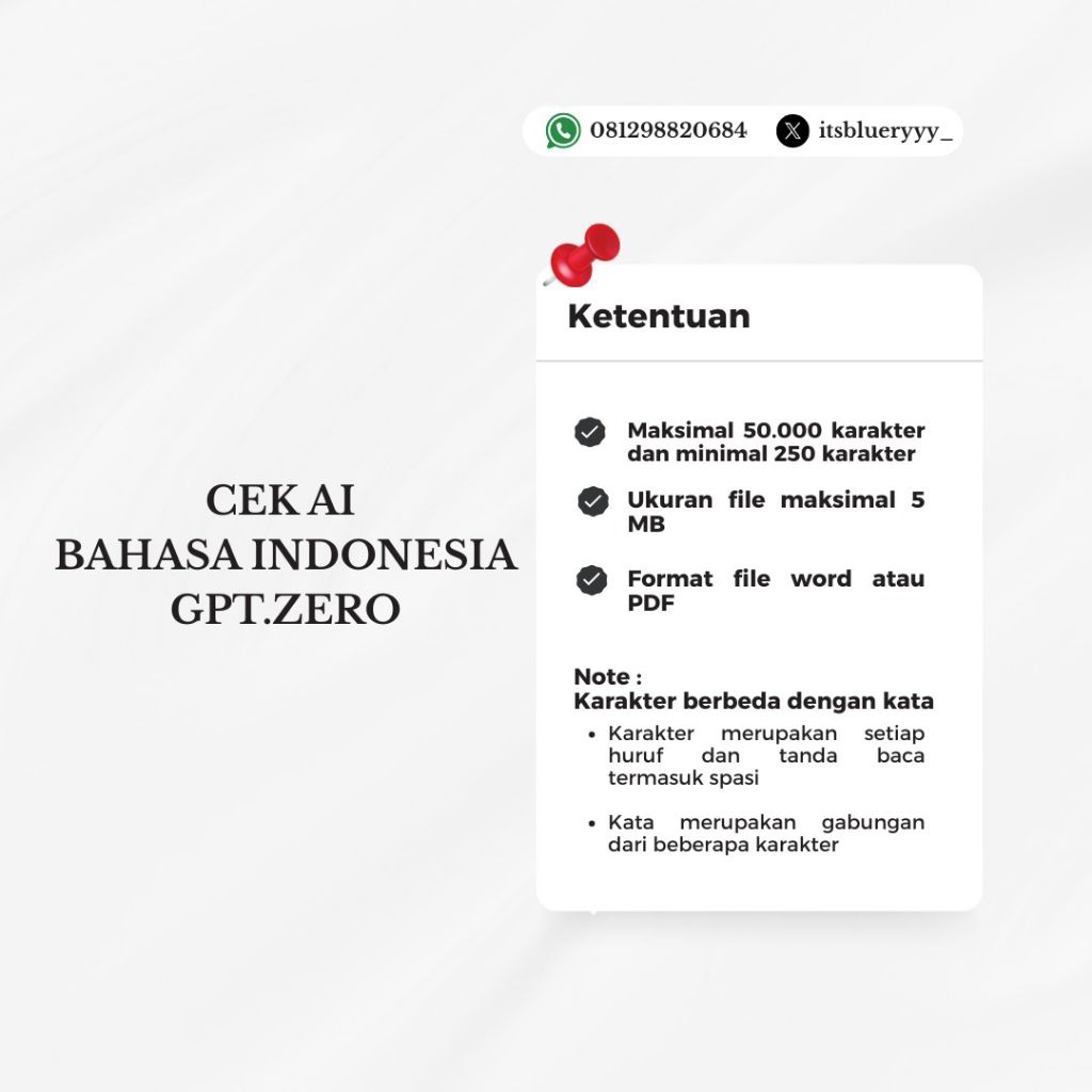 Jual Cek AI Bahasa Indonesia / AI detector GPT.Zero + Cek plagiasi no ...