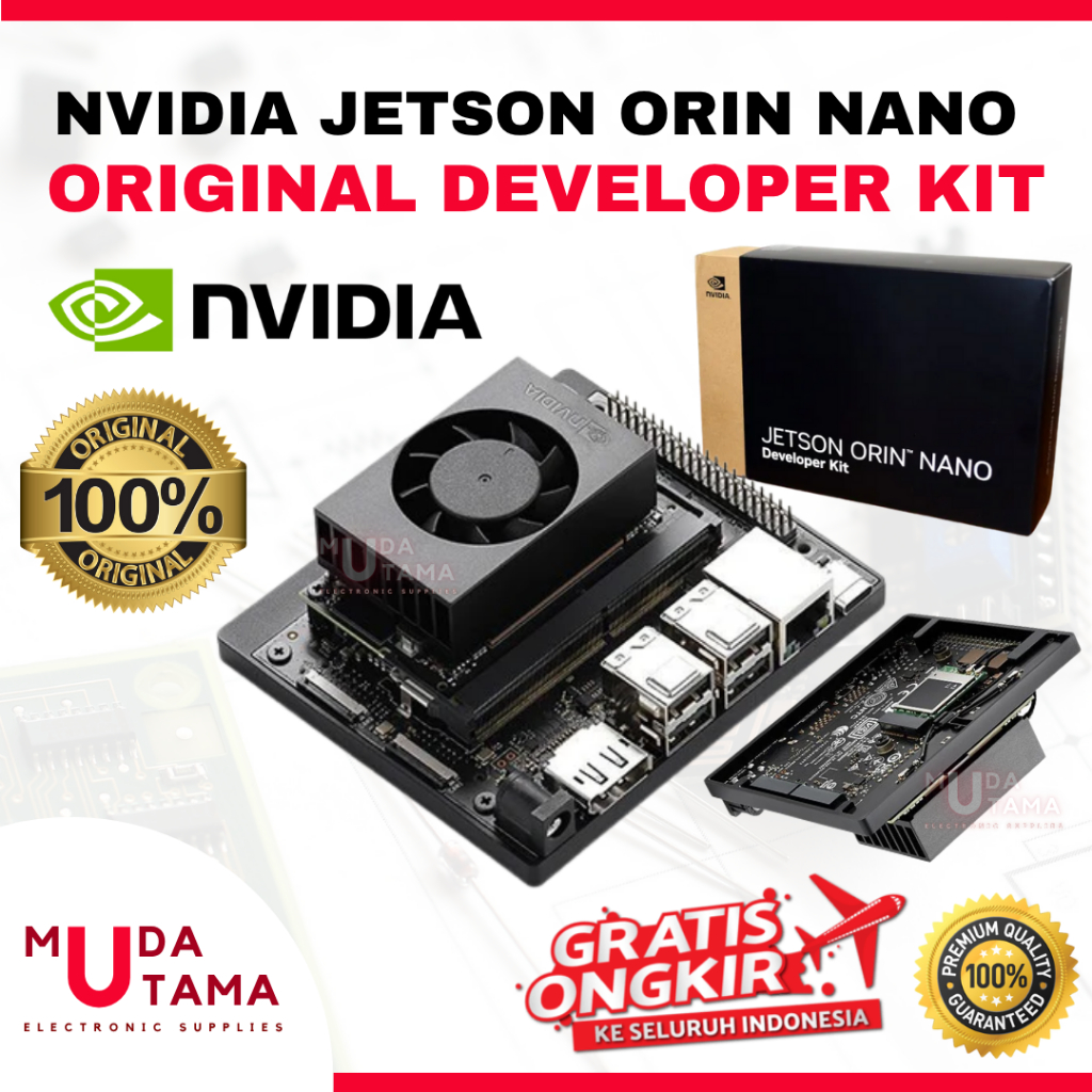 Jual NVIDIA Jetson Orin Nano Developer Kit ORIGINAL - CPU NVIDIA Orin Cortex-A78AE - GPU NVIDIA ...