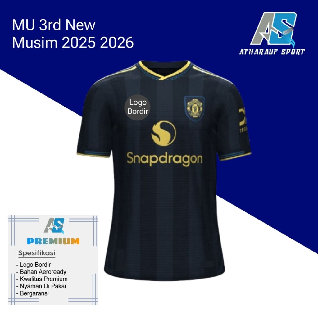 Jual Jersey MU 3rd 2025 2026 ManUnited Baju Bola Grade Ori | Shopee ...