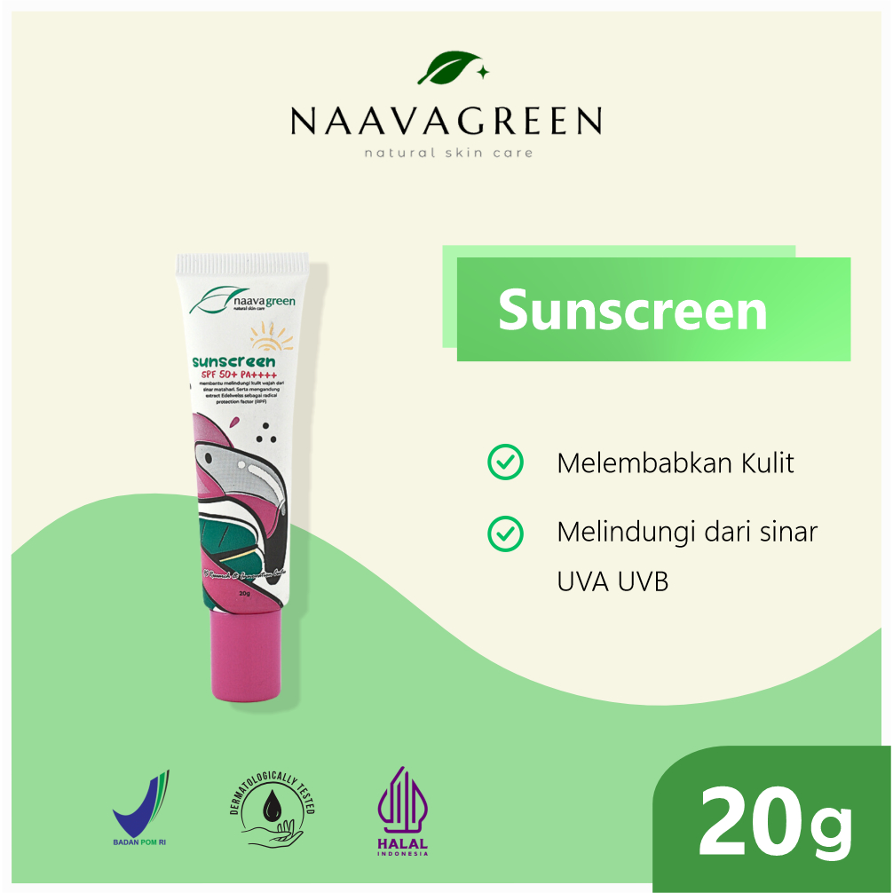 Jual [100%ASLI] NAAVAGREEN SUNSCREEN / TIRAI / SUNBLOCK / TABIR SURYA ...