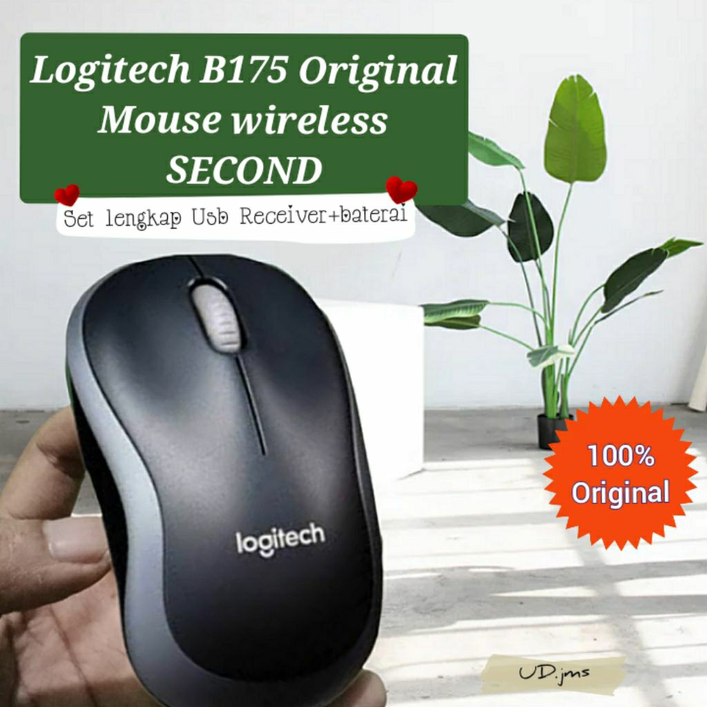 Jual Mouse wireless Logitech B175 Original 100%-Second | Shopee Indonesia