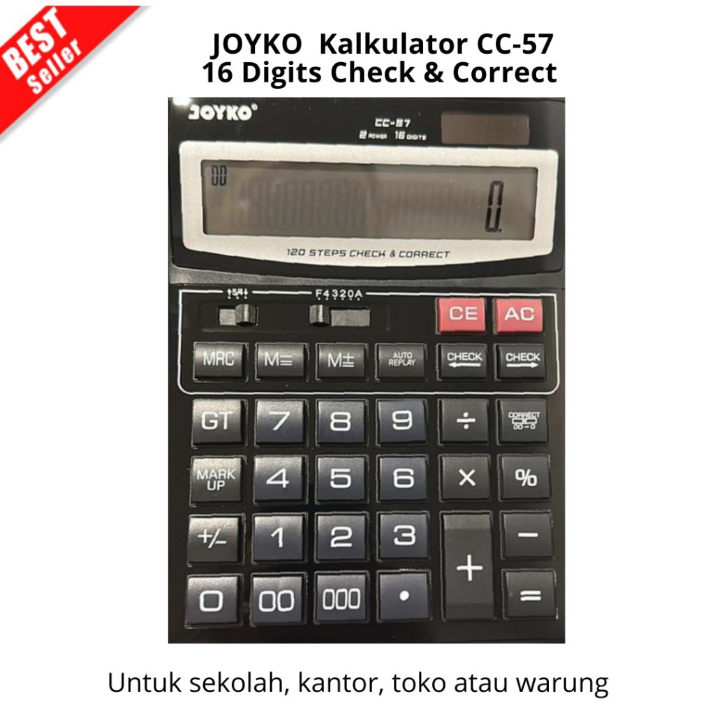 Jual JOYKO Calculator Kalkulator CC-5716 Digits Check & Correct untuk ...