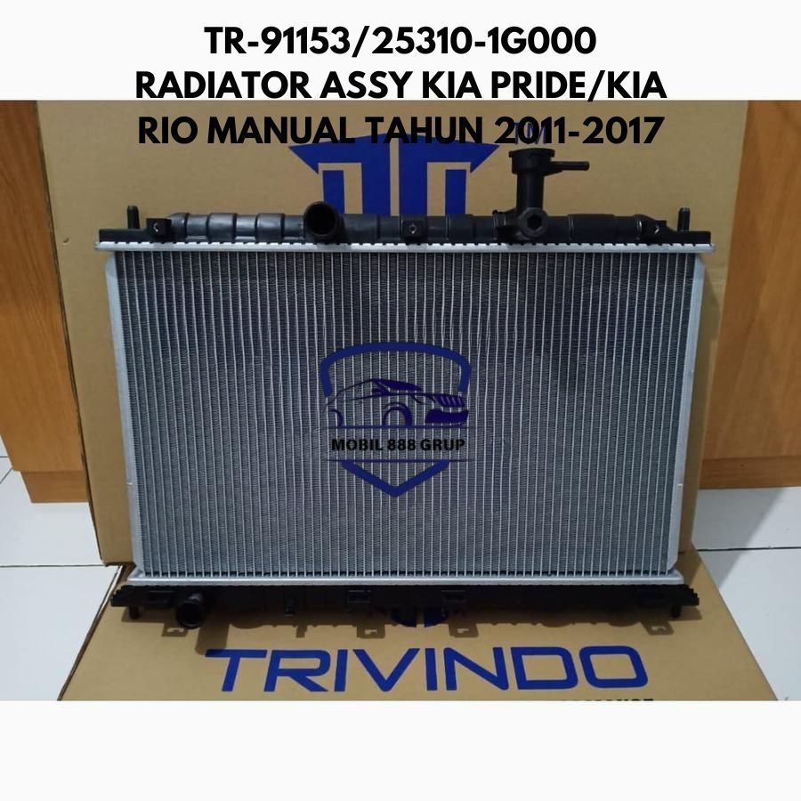 Jual RADIATOR KIA PRIDE / KIA RIO MANUAL MT MERK TRIVINDO TAHUN 2011 ...
