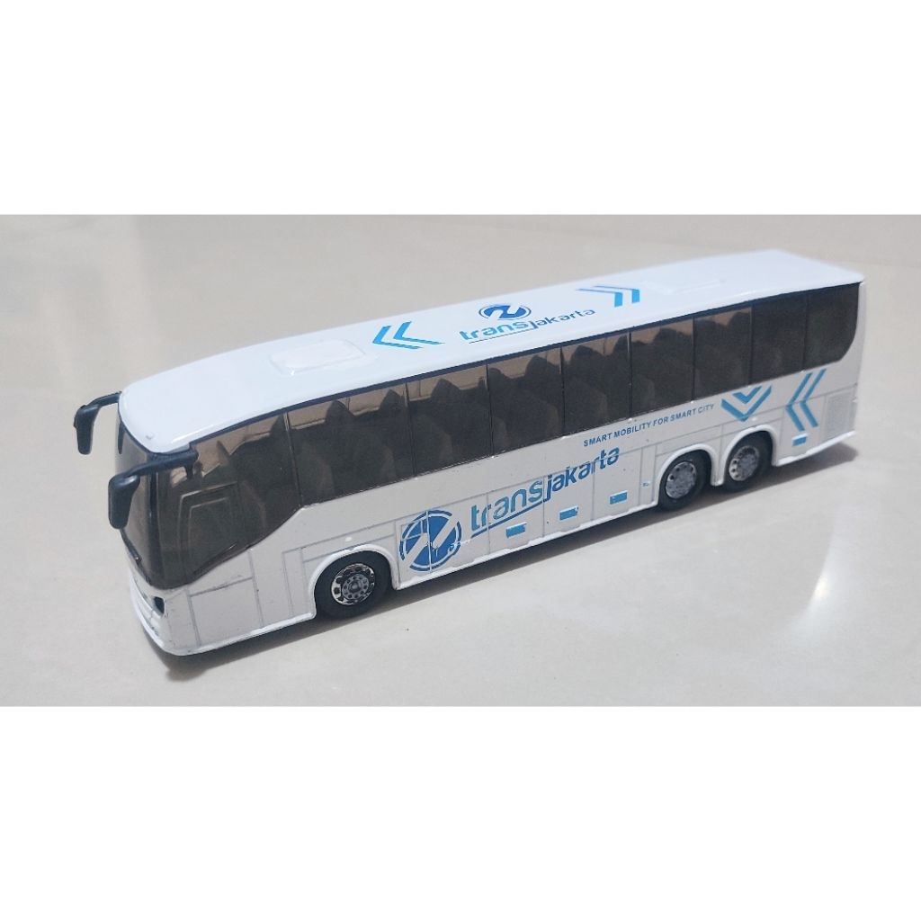 Jual Diecast transjakarta bus putih bes kota | Shopee Indonesia