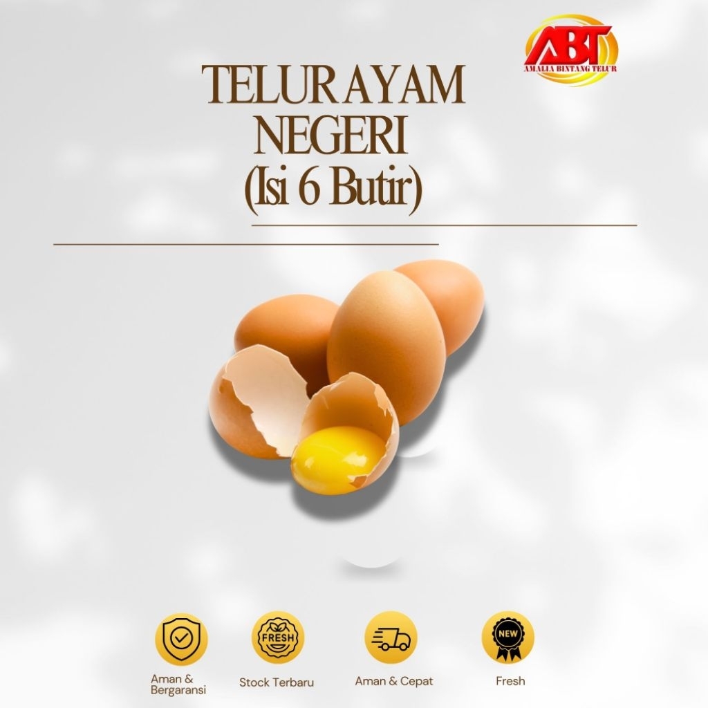 Jual ABT - Telur Ayam Negeri Amalia Telur Premium Garansi Segar - Isi 6 ...