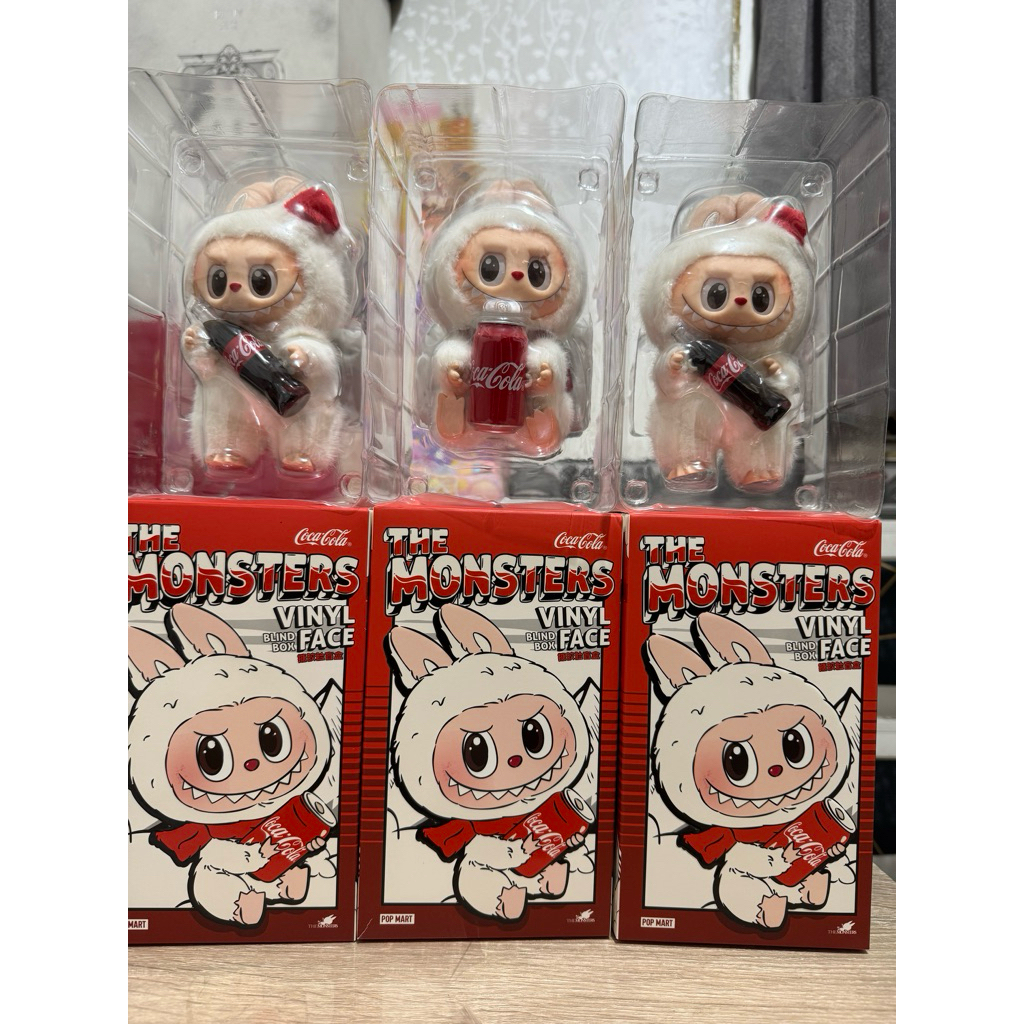 Jual ( READY STOCK ) LABUBU V3 COCACOLLA VINYL FACE ORIGINAL POPMART ...