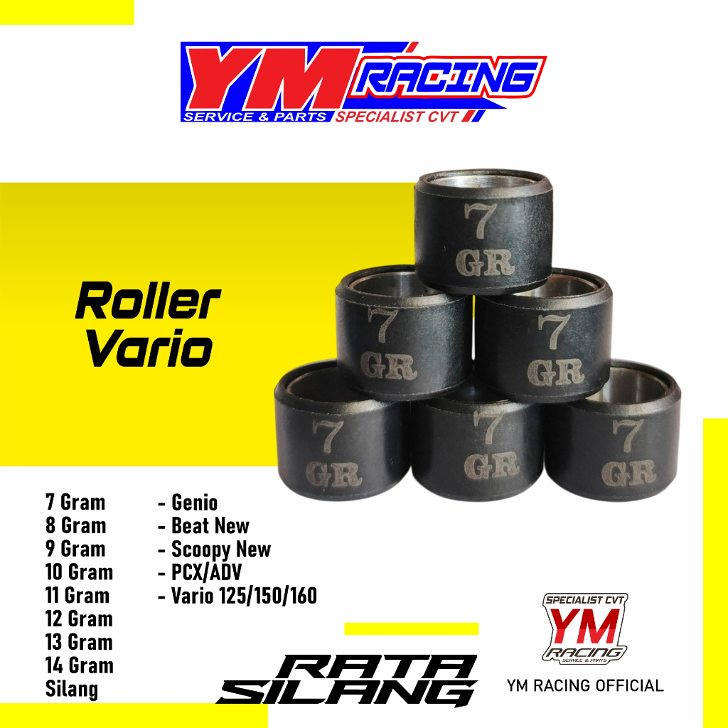 Jual ROLLER VARIO 125 1 SET ISI 6 BUTIR 7 8 9 10 11 12 13 14 GRAM ...