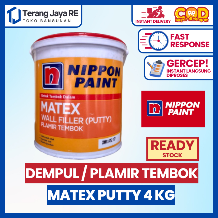 Jual WALL PUTTY/PLAMUR/PLAMIR TEMBOK MATEX 4 KG | Shopee Indonesia