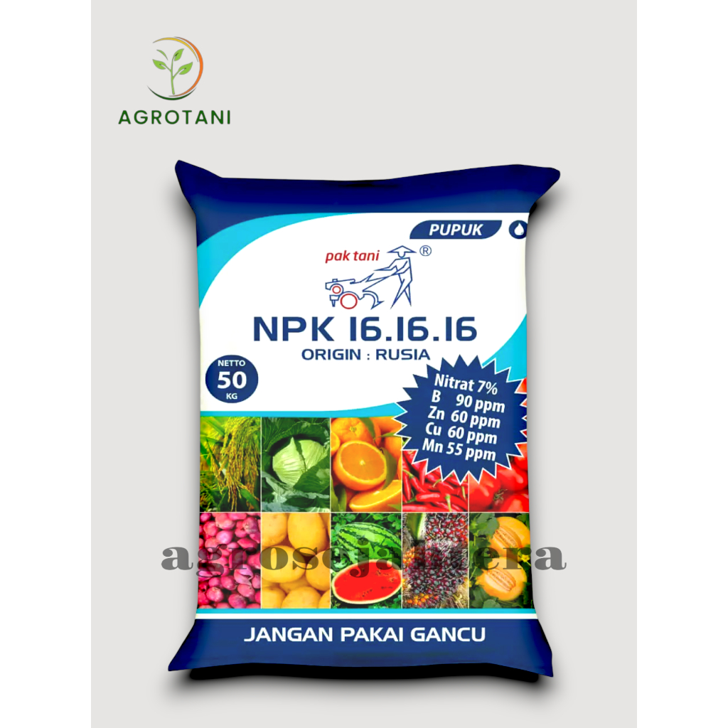 Jual Pupuk Pak Tani NPK 16 16 16 Biru Isi 20 Kg | Shopee Indonesia