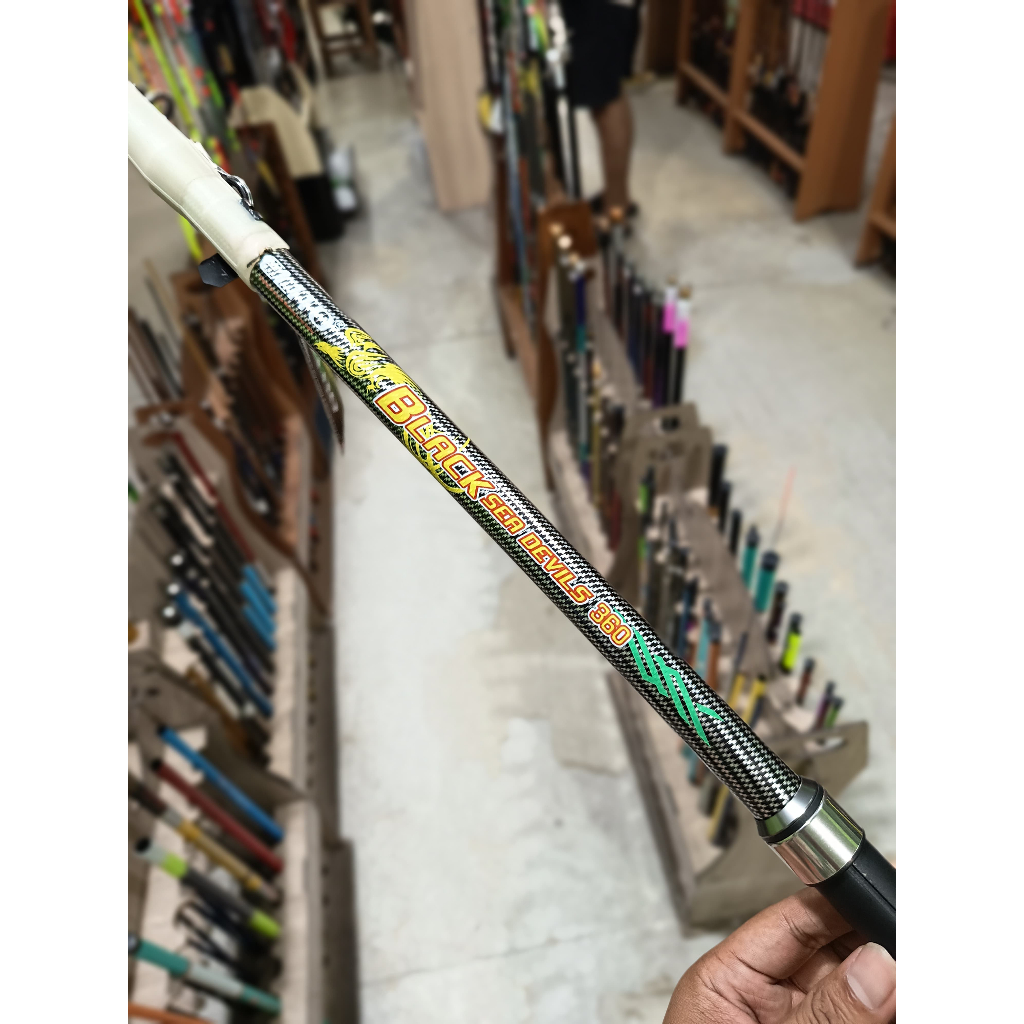 Jual Elito Black Sea Devil Joran Pancing Surf Teleskopik Carbon dengan ...