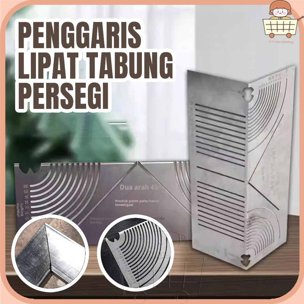 Jual Penggaris lipat tabung persegi baja persegi lipat sudut busur 90 ...