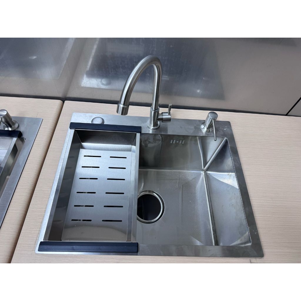 Jual KITCHEN SINK 5040 SILVER SINGLE BOWL MINIMALIS WASTAFEL DAPUR ...