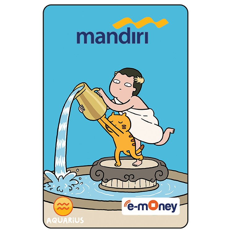 Jual Mandiri e-Money edisi Tahilalats Zodiak - Aquarius | Shopee Indonesia