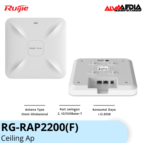 Jual RUIJIE CEILING AP - RG-RAP2200(F) Ceiling Reyee Wi-Fi 5 1267Mbps ...