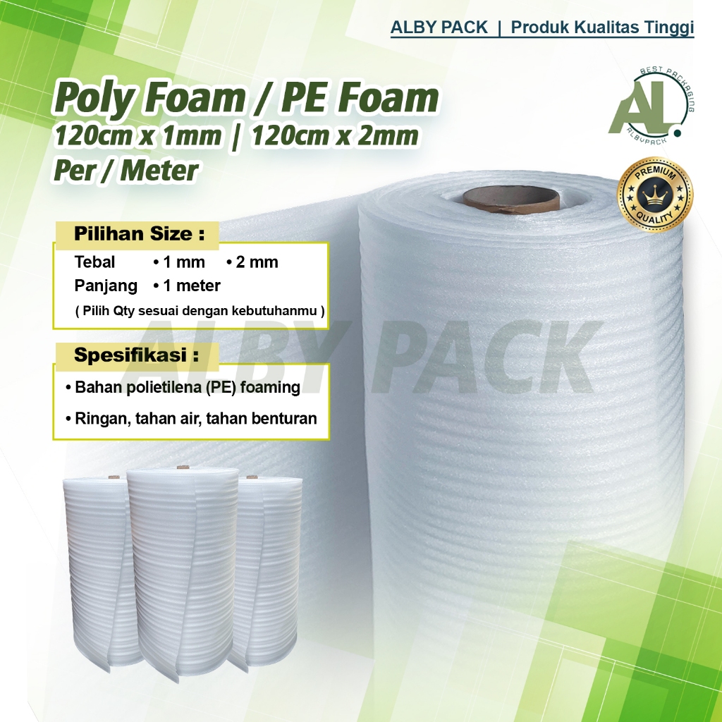 Jual PE Foam Busa Sheet 1MM 2MM Busa / Busa Polyfoam Tebal Meteran | Shopee Indonesia