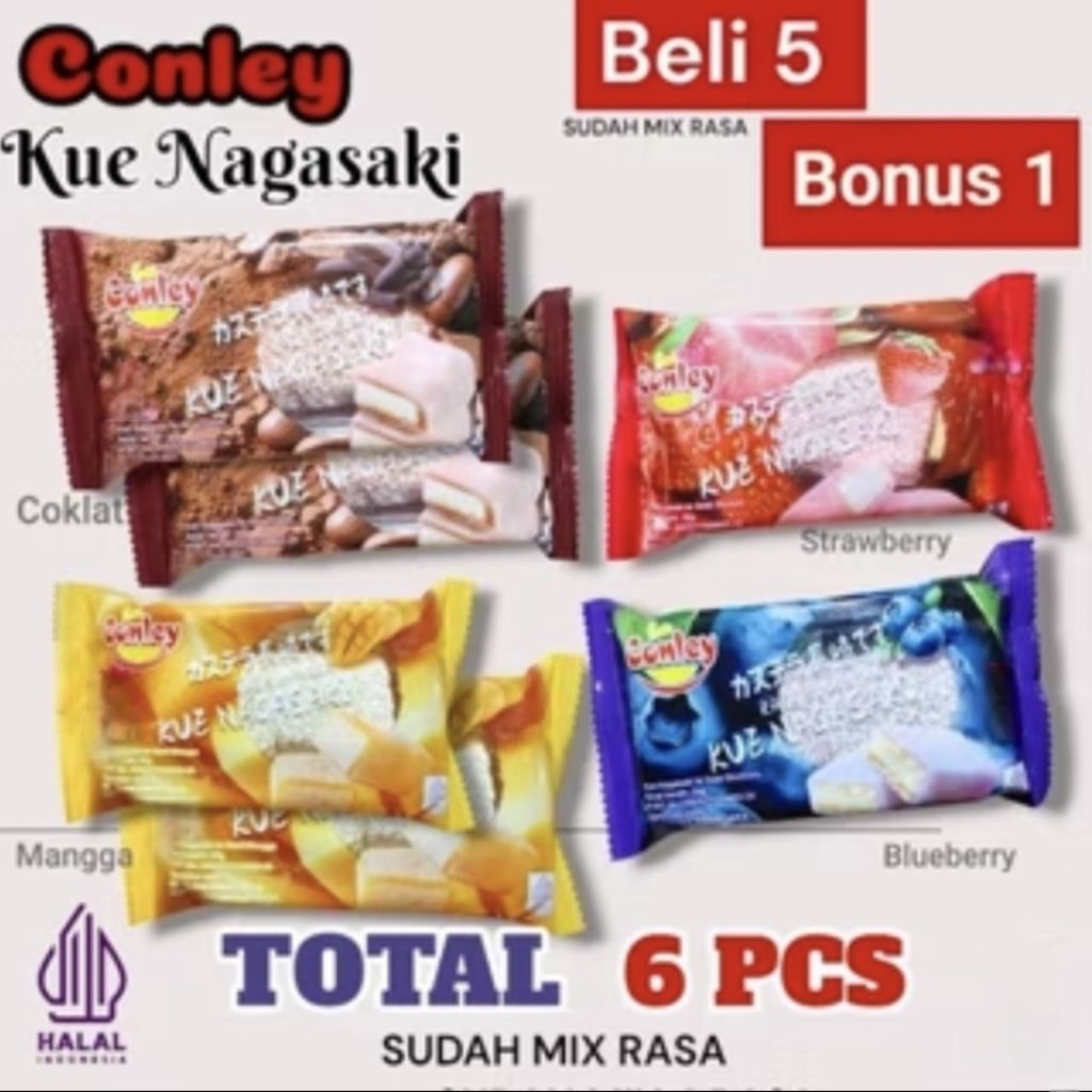 Jual (4 RASA)MOCHI NAGASAKI PAKET 6 BUNGKUS / MOCHI BOLU LEMBUT ...