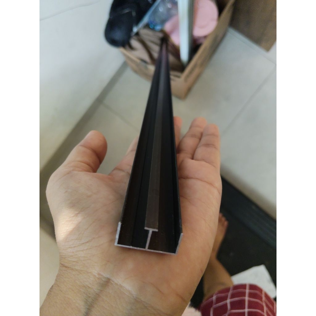 Jual [ 1 Meter ] Lis Rel Sleding 2 Jalur Aluminium Kolong Dapur Rell ...